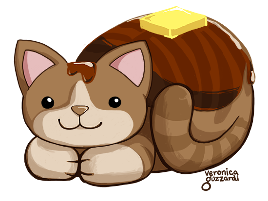 Cat Pancake Doodle | Veronica Guzzardi
